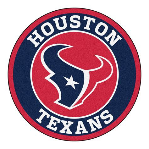 Nfl Houston Texans Roundel 27 In X 27 In Non Slip Indoor Only Mat