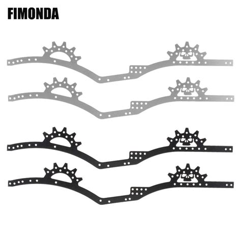 Aluminum Alloy Lcg Chassis Kit Frame Rails Metal Girders Cms Servo Panhard Mount For 1 10 Rc