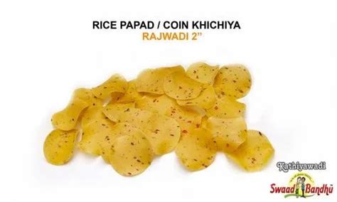Gujarati Round Khichiya Papad Packakhichiya Papad Ing Size 30 Kg Pp