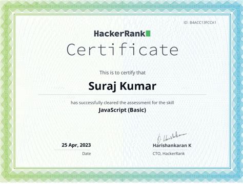 Suraj Kumar On Linkedin Hackerrank Hackerrank Opportunity Growth Hackerrankcertification…