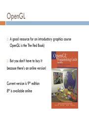 Beginner S Guide To OpenGL Key Concepts And Resources Course Hero