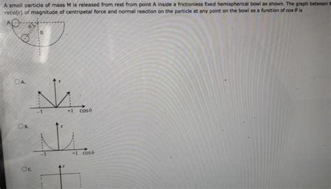 [answered] a small particle of mass m is released from rest from point