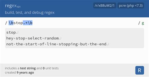 Regex101 Build Test And Debug Regex