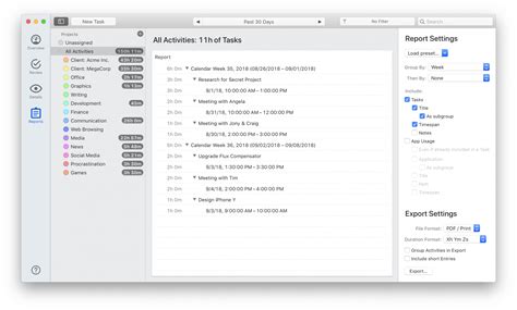 Next Level Time Tracking Creating A Report In Timing