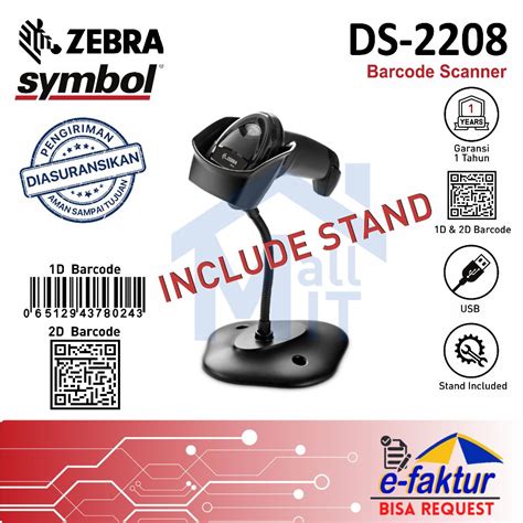 Jual Mallit Zebra Barcode Scanner Symbol Zebra Ds2208 Ds 2208 Ds 2208