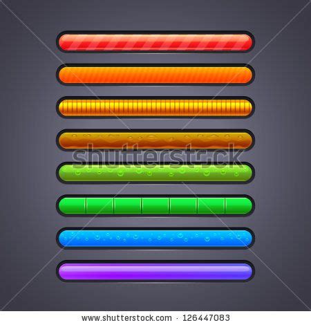 Progress Bar For Games Assets Vector Game Gui Game Icon Game Ui Design Web Design Ui Buttons