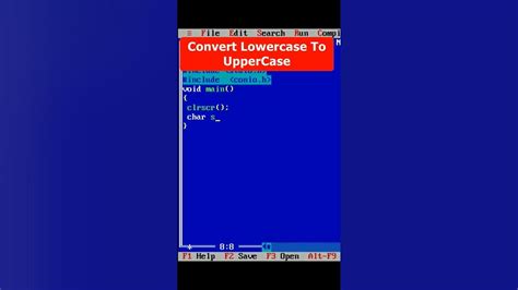 Convert A String Into Lowercase To Uppercase C Programming Youtube
