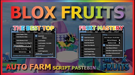 BLOX FRUITS Script Pastebin UPDATE AUTO FARM MAGNET USE SKILL AUTO RAID FRUIT