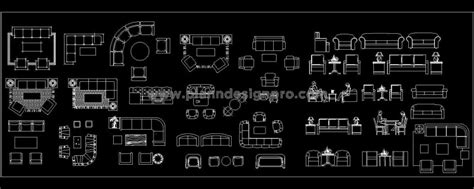 Download Free Sofa Cad Blocks 2d Plan And Elevation