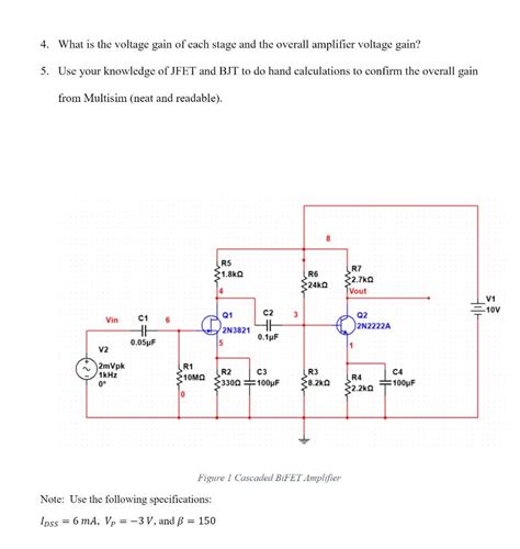 Solved What Is The Voltage Gain Of Each Stage And The Chegg