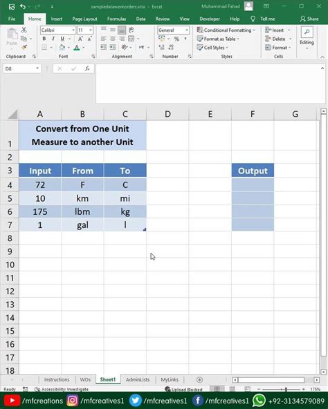 How To Convert One Unit Measure To Another In Excel Artofit
