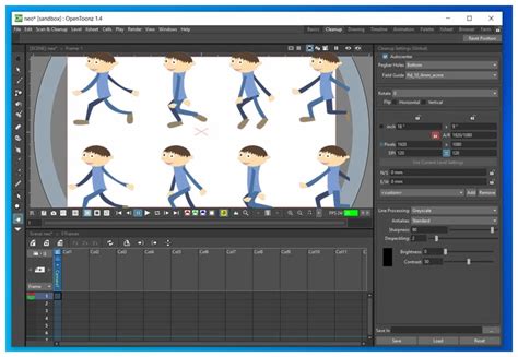 opentoonz Δωρεάν λογισμικό για την παραγωγή 2d animation