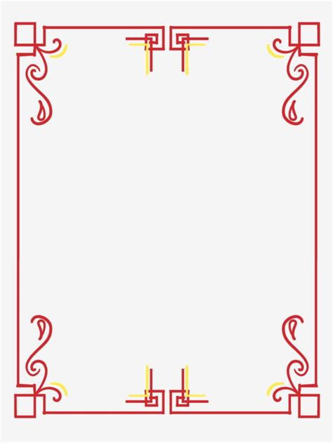 중국어 패턴 고전적인 무늬 테두리 일러스트