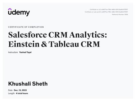 Khushali Sheth On Linkedin 🌟 Successfully Completed Salesforce Crm