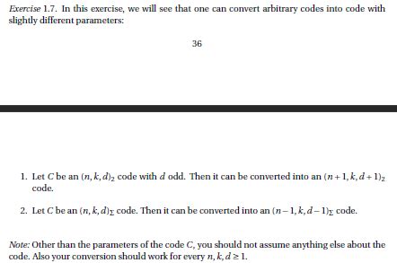 Exercise 1 7 In This Exercise We Will See That One Chegg Com