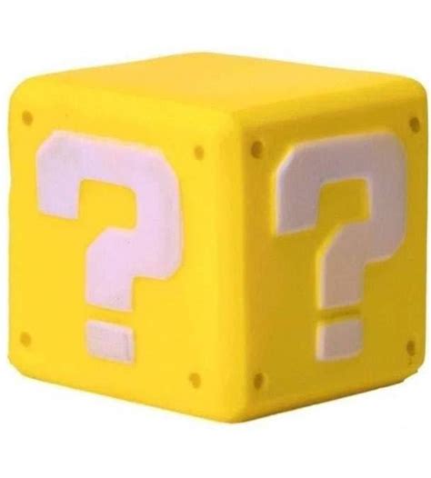 Super Mario Question Mark Block Stress Ball Visiontoys
