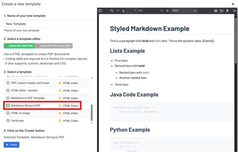 how to turn markdown into pdf documents with a rest api