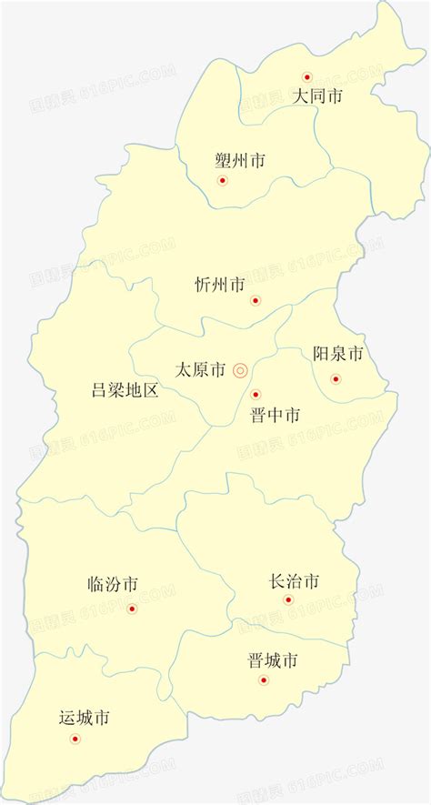 山西省交通旅游地图 千图网