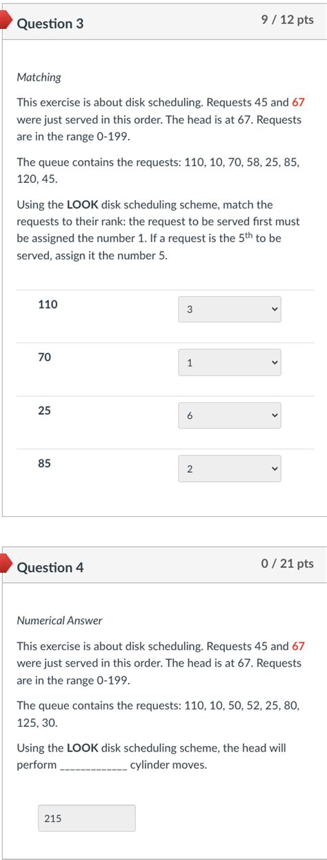 Solved Question 1 0 12 Pts Matching This Exercise Is About Chegg Com