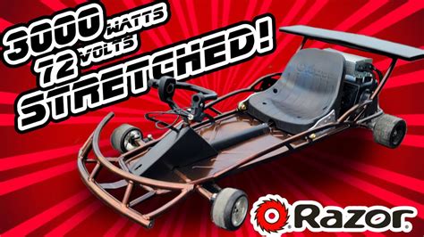Razor Drifter Kart Cranked Up 3000 Watts 80v Maxed How I Built It