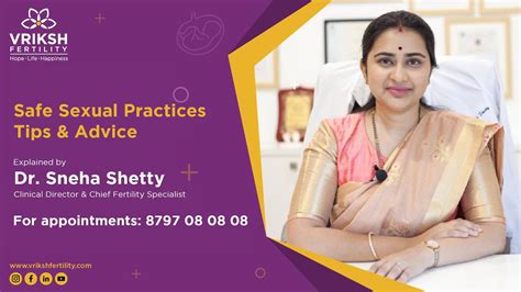 Safe Sexual Practices Tips Advice By Dr Sneha Shetty Sexual Reproductive Health Awareness