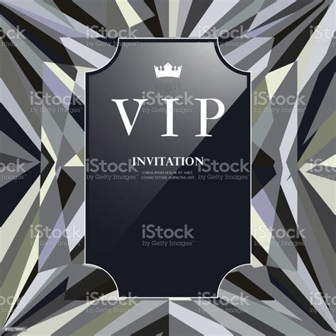 Vip 파티 프리미엄 초대 카드 포스터 플라이어입니다 다이아몬드 배경 디자인 서식 파일 벡터 0명에 대한 스톡 벡터 아트 및 기타 이미지 Istock