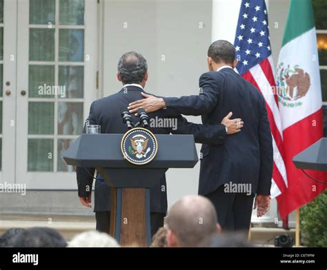 President Of Mexico Felipe Calderon And President Of The United States