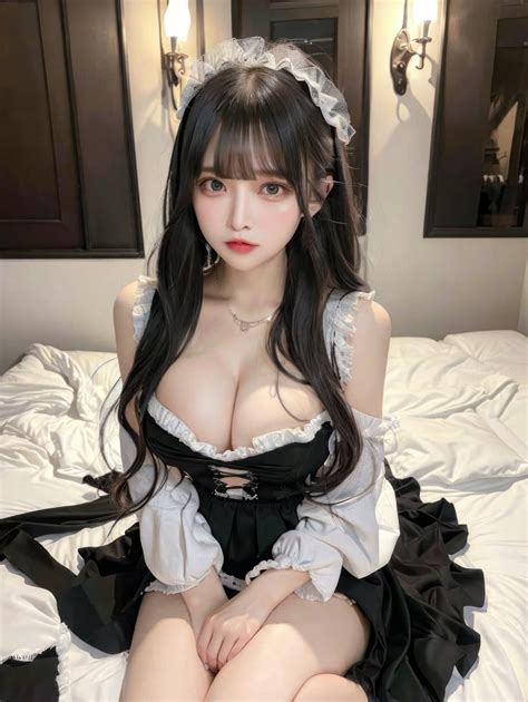 Maid Outfit Cosplay Cosplay Girls Foto Piercing Beautiful Asian