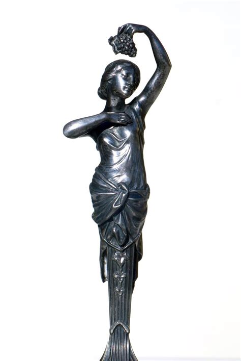 Albert Mayer Wmf Art Nouveau Early 1900 Silver Metal Ware Female Figure