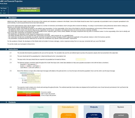 Enhanced Generic Startup Financial Projection Statement Model Template Excel XLS