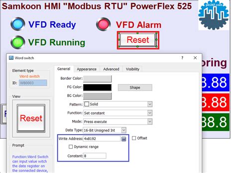 Samkoon Hmi Modbus Rtu Powerflex 525 Tutorial