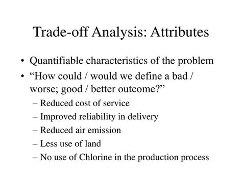 PPT Trade Off Analysis PowerPoint Presentation Free Download ID 1278425