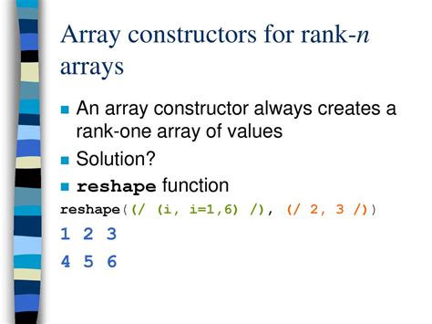 Array Processing And Matrix Manipulation Ppt Download