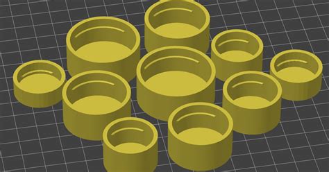 Mini Measuring Cups 1 Ml To 10 Ml By Gheja Download Free Stl Model