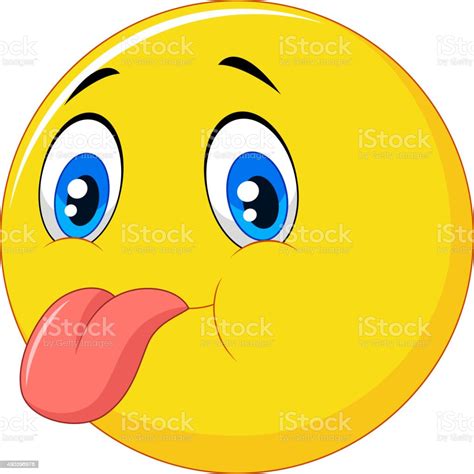 Cartoon Emoticon With Silly Face Stock Illustration Download Image Now 2015 Avatar