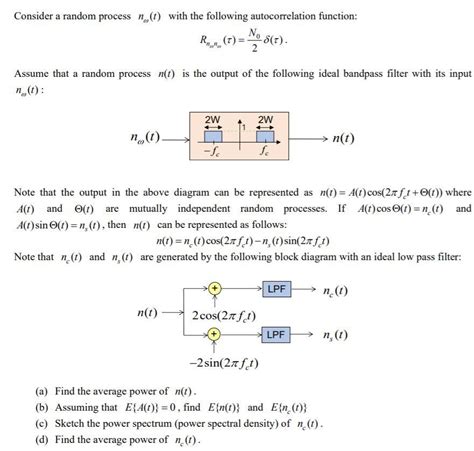 solved consider a random process n t with the following