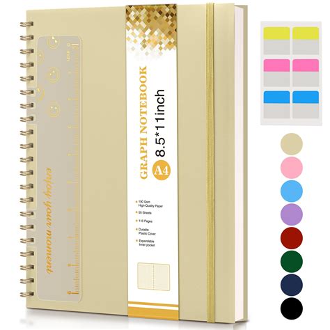 graph paper notebook spiral notebook journal 8 5â€ x 11â€ a4 large