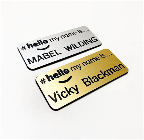 Engraved Hello My Name Is Badges Badgeworld Ltd Engraved Hello My Name Is Badges Badgeworld Ltd