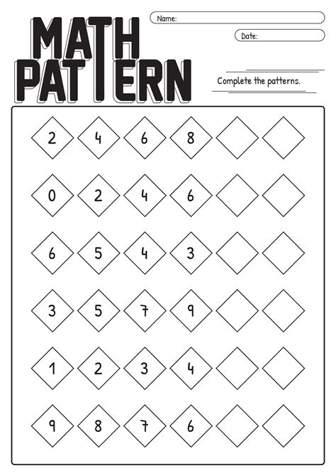 Pattern Worksheets First