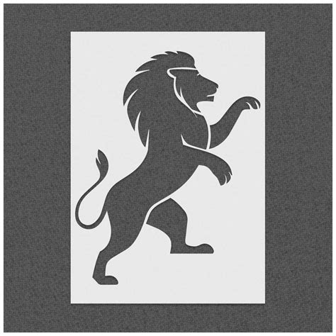 Coat Of Arms Lion Stencil Lion Stencil Lion Silhouette Silhouette