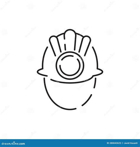 Mining Industry Line Icon Different Kinds Enterprise Coal Extraction Of Minerals In The Mine