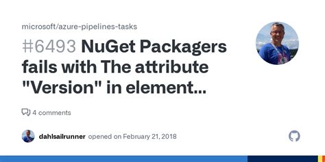 Nuget Packagers Fails With The Attribute Version In Element Is Unrecognized · Issue 6493
