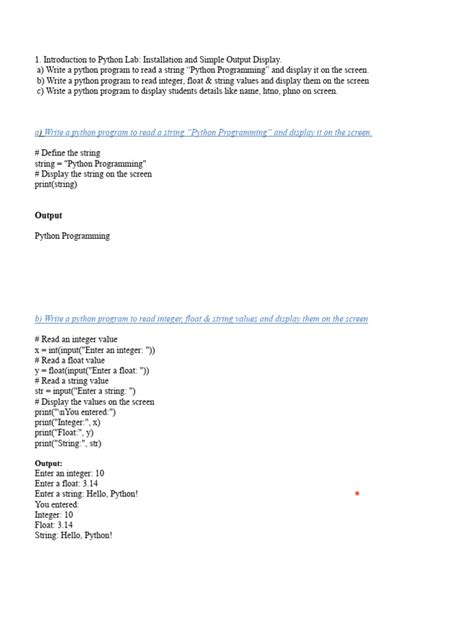 Pp Lab Manual Pdf Parameter Computer Programming String Computer Science