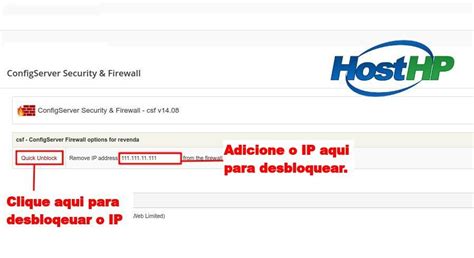 Desbloquear Ip No Whm Pelo Configserver Security And Firewal Hosthp