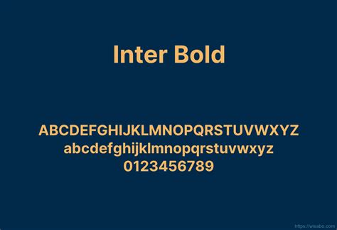 Inter Bold Font Free Download Ttf Otf Wisabo Fonts