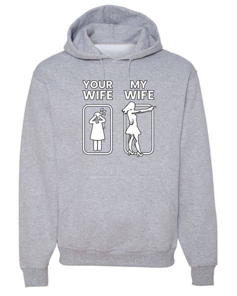 Your Wife Vs My Wife Funny Super Hero Unisex Hoodie Sweatshirt Ebay