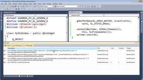 Making A Simple Game Loop With QTimer And MOCing The Header File YouTube