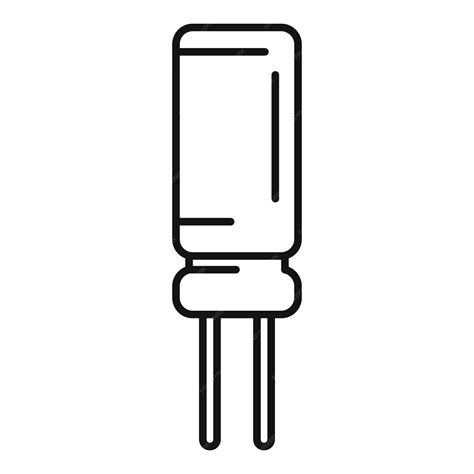 Premium Vector Central Resistor Icon Outline Vector Electric Circuit Energy Device
