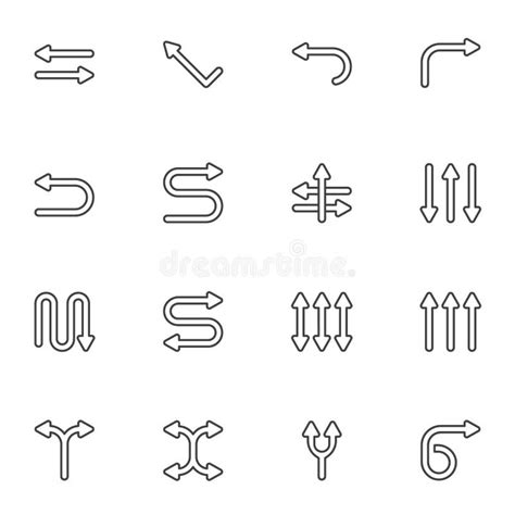Navigation Arrows Web Buttons Stock Vector Illustration Of