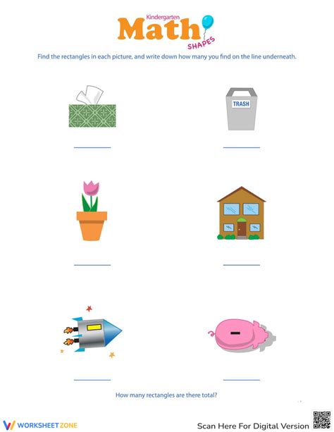 Find The Shape Rectangles Worksheet